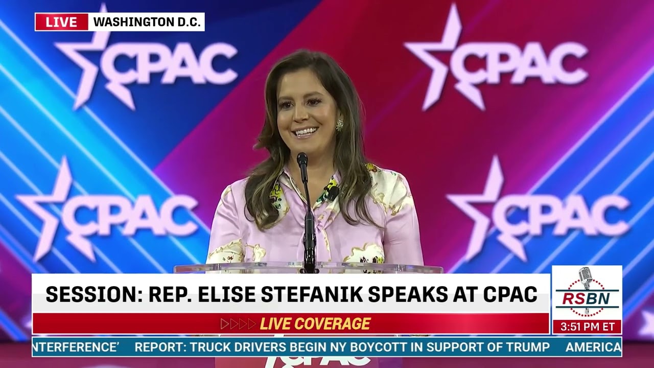FULL SPEECH: Representative Elise Stefanik Addresses CPAC 2024 in DC ...