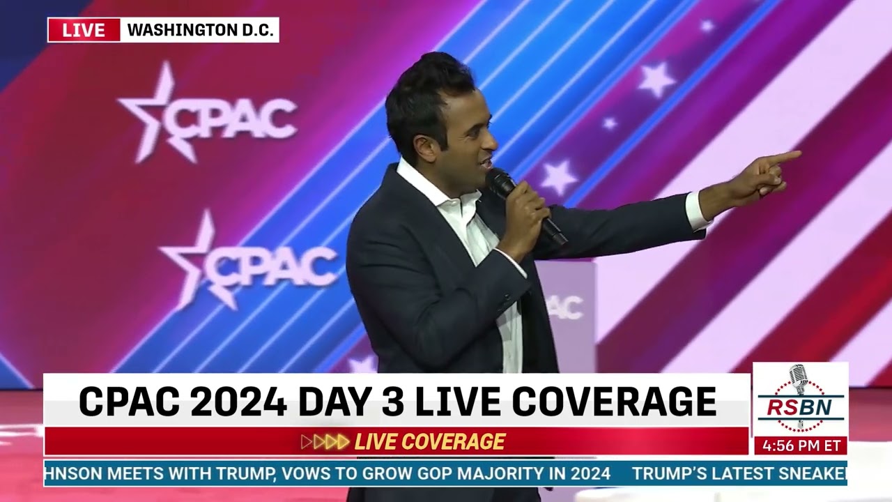 FULL SPEECH: Vivek Ramaswamy Addresses CPAC in DC 2024 -2/24/24 | One-News