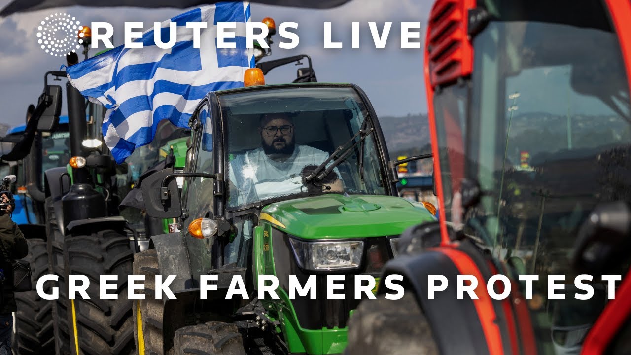 LIVE: Greek farmers take tractors to Athens to protest rising costs ...