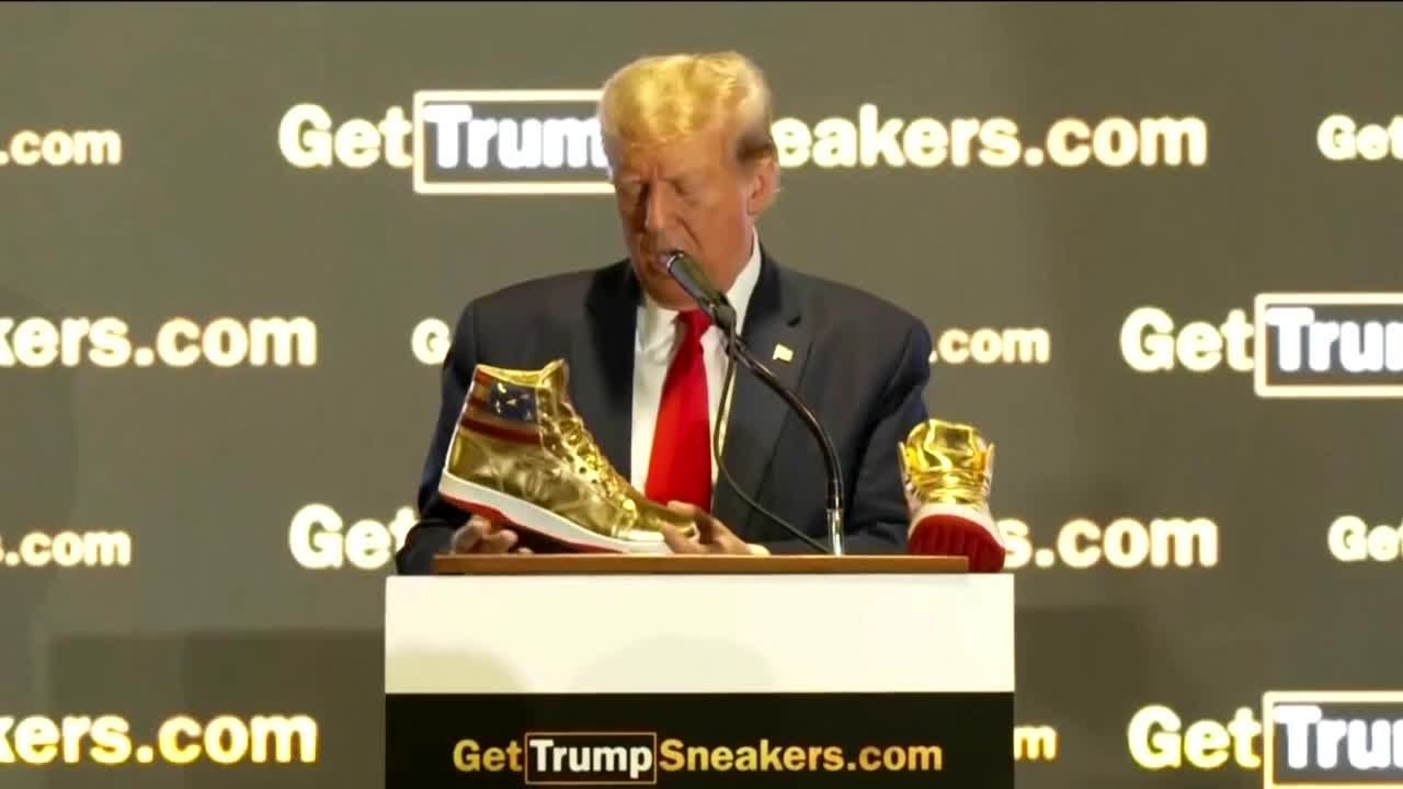 Trump launches sneaker line a day after judge’s order to pay nearly ...