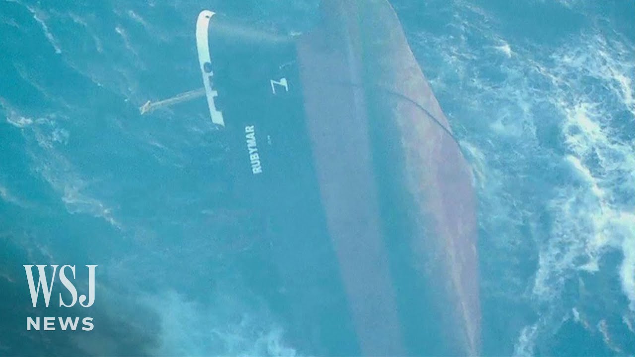 British Cargo Ship Rubymar Sinks in Red Sea After Houthi Attack | WSJ ...