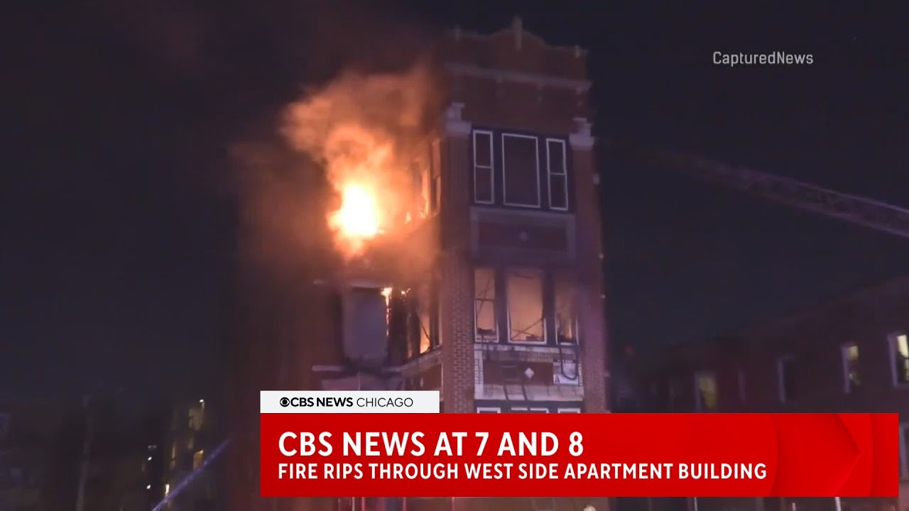 CBS News Chicago: Nearly two dozen people displaced after fire rips through West Side apartment ...