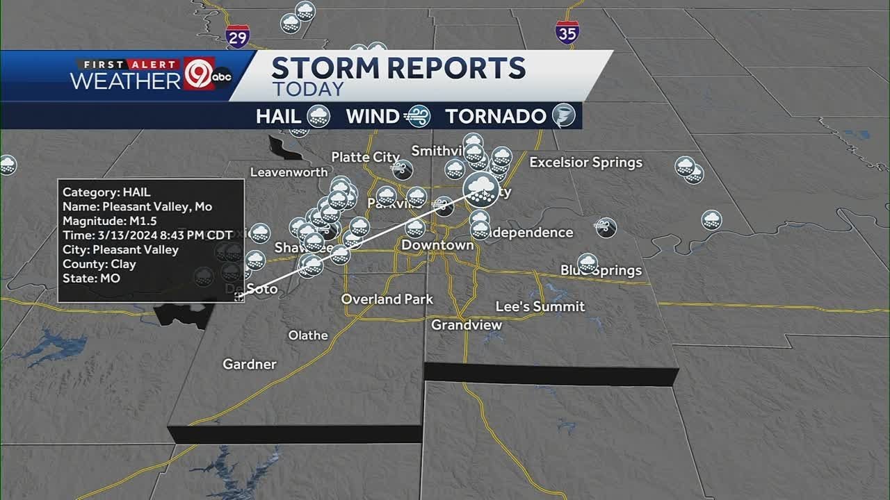 Storm reports from severe weather outbreak in Kansas City | One-News