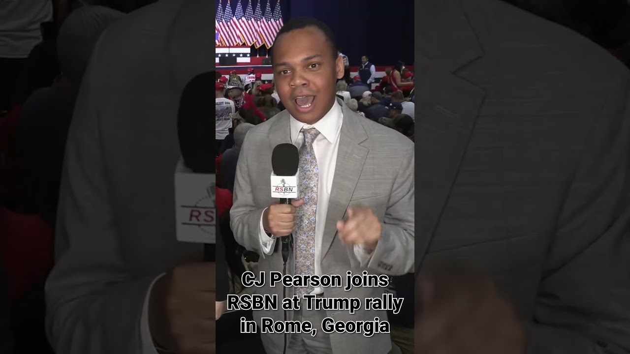 WATCH: CJ Pearson @thecjpearson joins RSBN at Trump rally in Rome ...