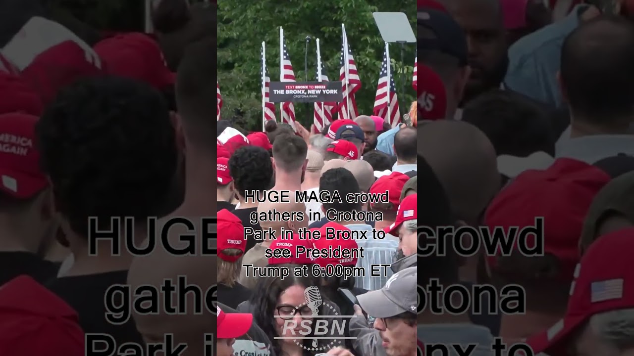 HAPPENING NOW: HUGE MAGA crowd gathers in Crotona Park in the Bronx to ...