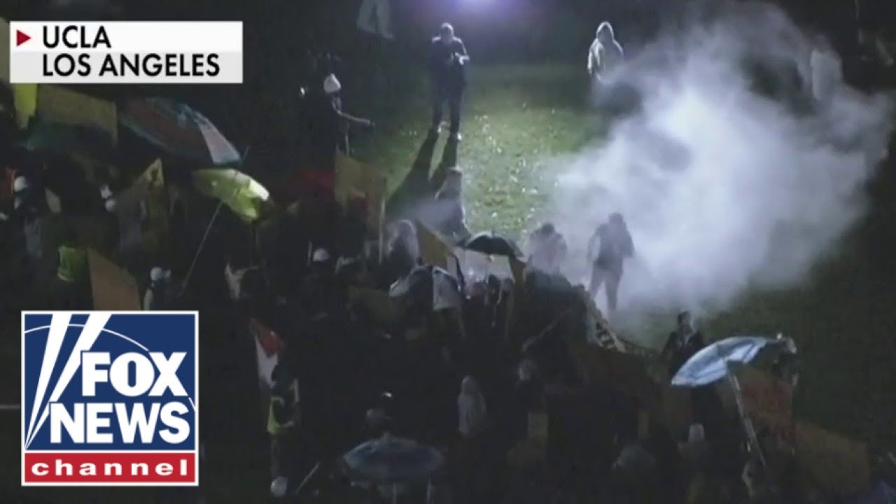 LAPD arrives at UCLA campus after anti-Israel protests turn violent ...