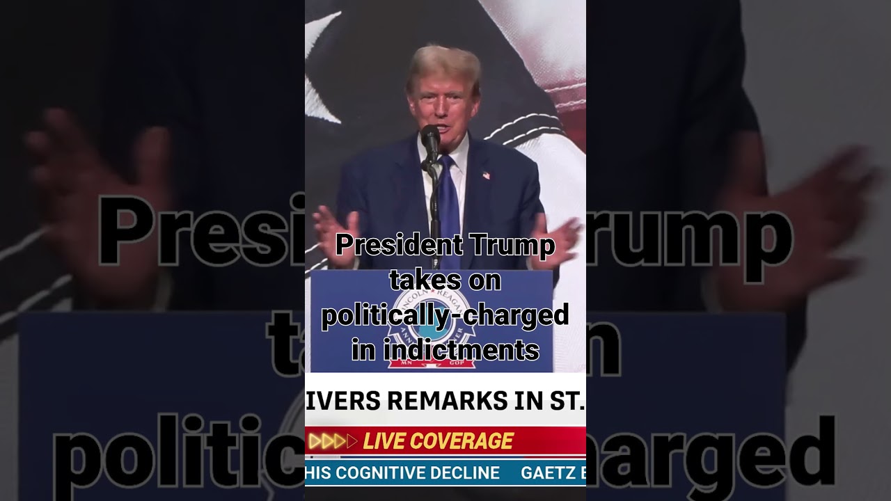 President Trump takes on politically-charged in indictments during ...