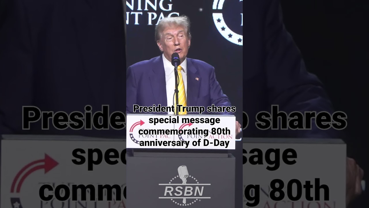 WATCH: President Trump shares special message commemorating 80th anniversary of D-Day in Phoenix ...
