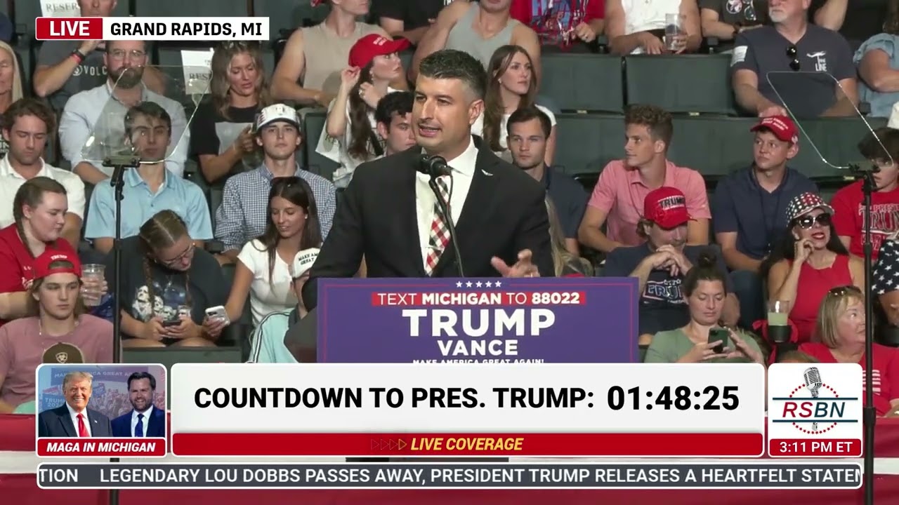 LIVE: Tom Barrett speaks at Major Trump/Vance Rally in Grand Rapids ...