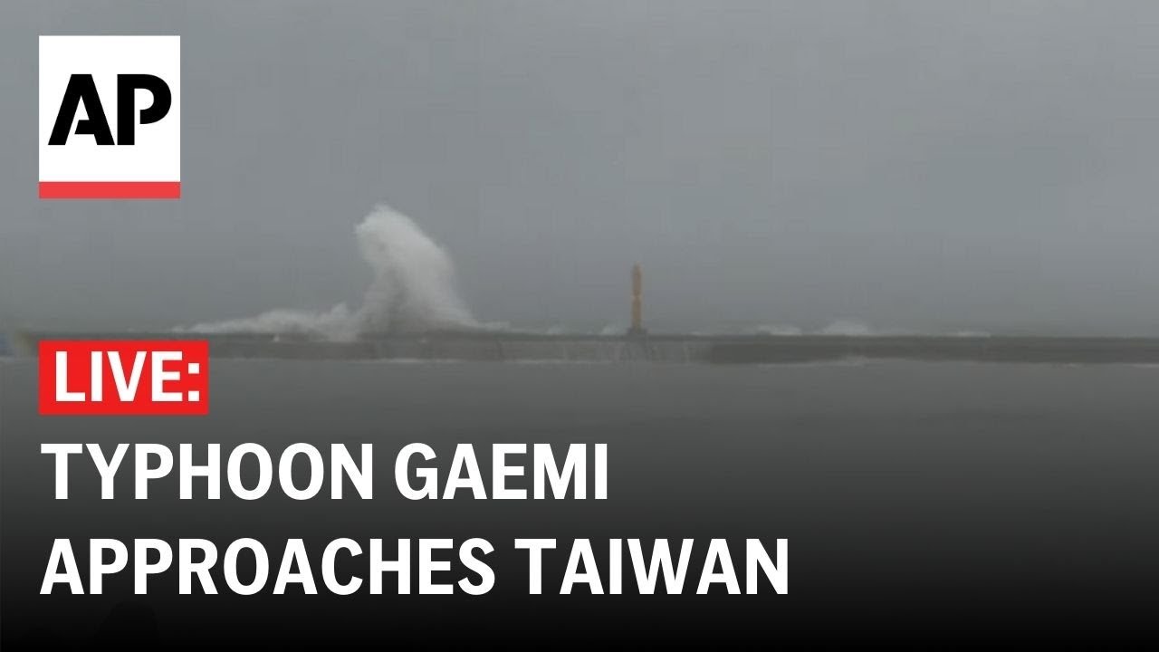 LIVE: Typhoon Gaemi heads toward eastern Taiwan | One-News