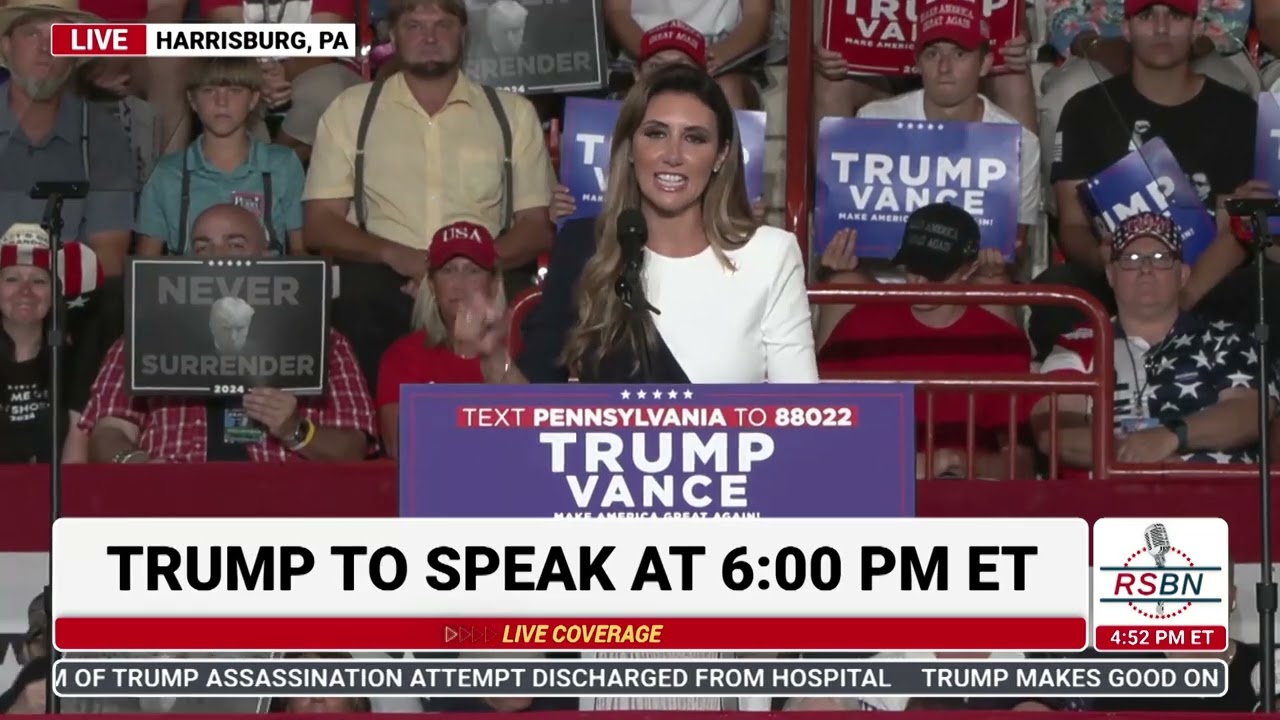 WATCH: Alina Habba Speaks at Donald Trumps Rally in Harrisburg, PA – 7 ...