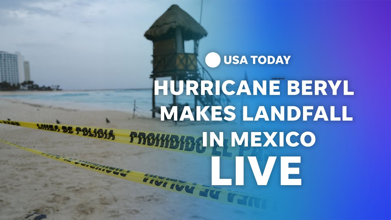 WATCH LIVE: Hurricane Beryl makes landfall in Mexico | One-News