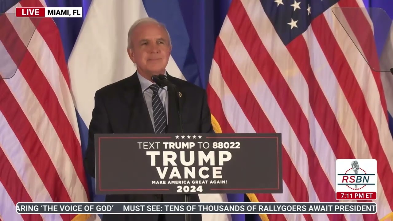 FULL SPEECH: Congressman Carlos Gimenez speaks at October 7th ...