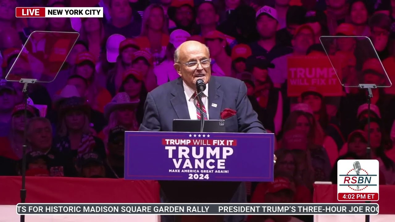 FULL SPEECH: Mayor Rudy Guiliani Delivers Remarks at Madison Square ...