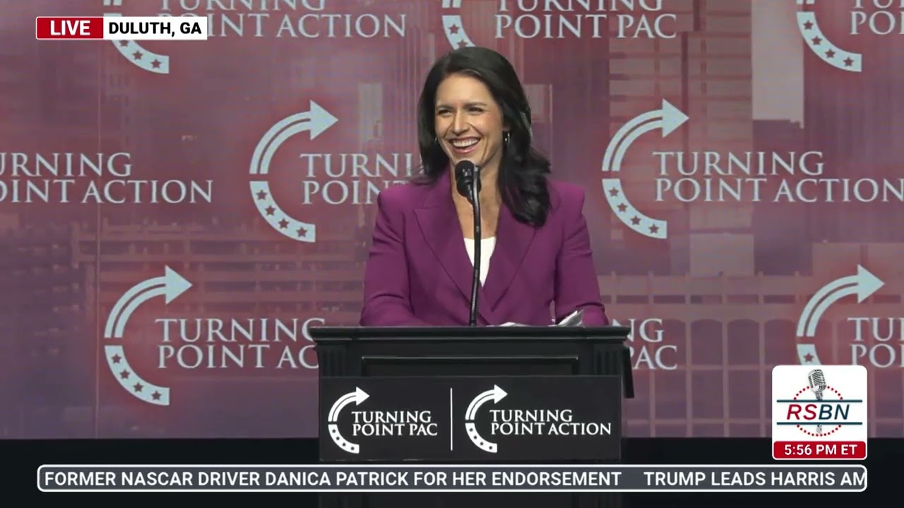 FULL SPEECH: Tulsi Gabbard Delivers Remarks at Turning Point Rally in ...