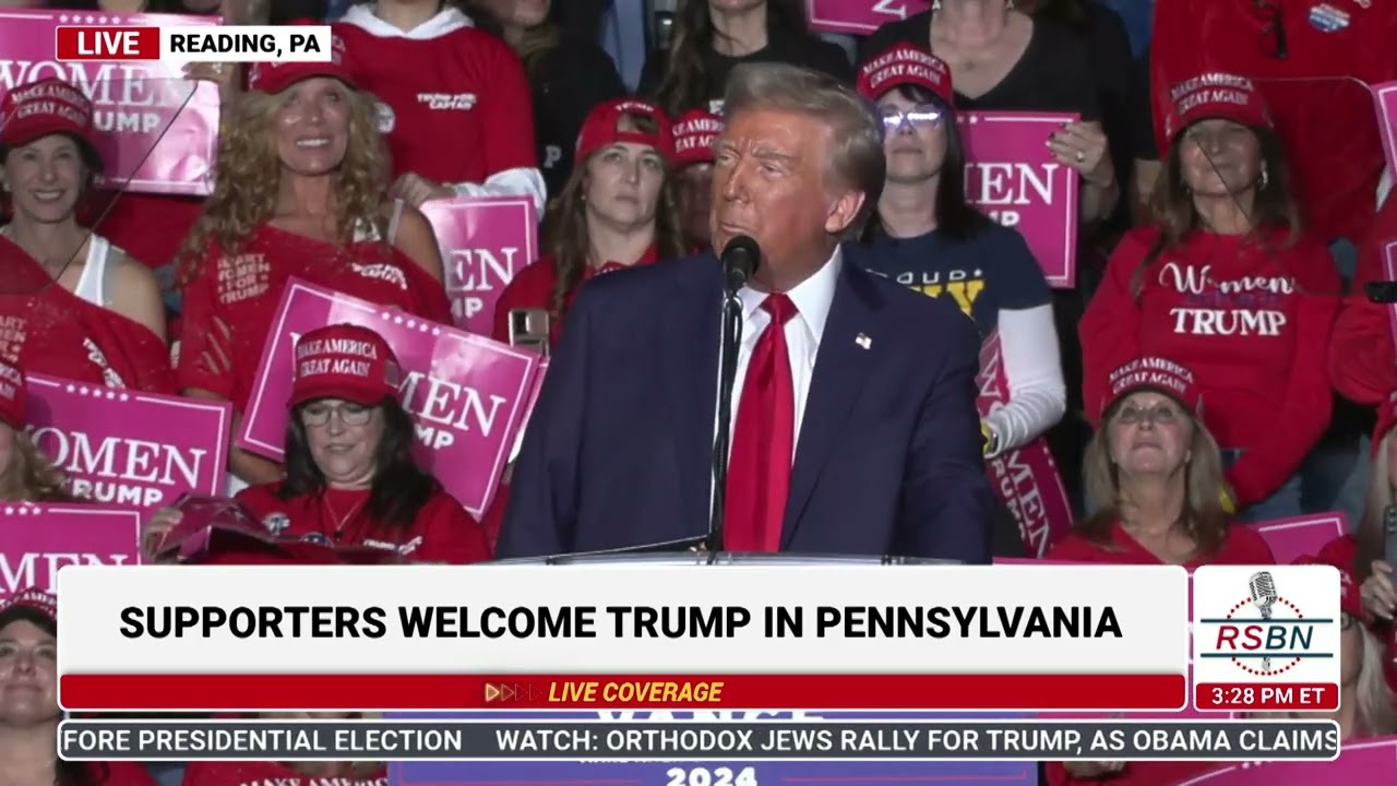 FULL SPEECH: President Trump Holds a Rally in Pittsburgh, PA - 11/4/24 ...
