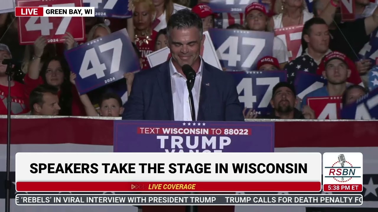 FULL SPEECH: Tony Weid Delivers Remarks in Green Bay, WI – 10/30/24 ...