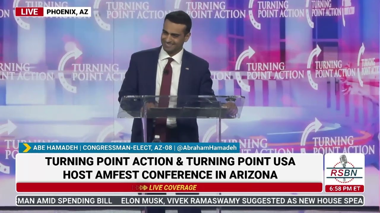 FULL SPEECH: Abe Hamadeh Speaks at TPUSA's America Fest Conference: Day ...