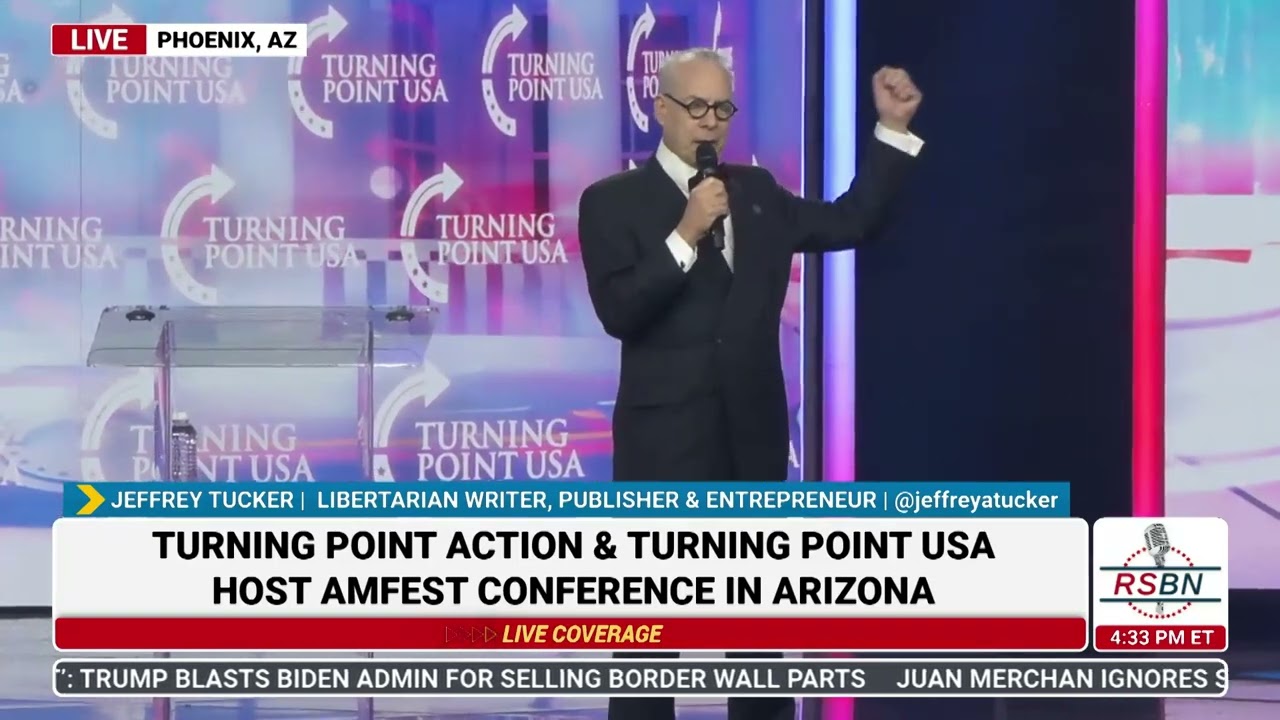 FULL SPEECH: Jeffrey Tucker Speaks at TPUSA's America Fest Conference ...