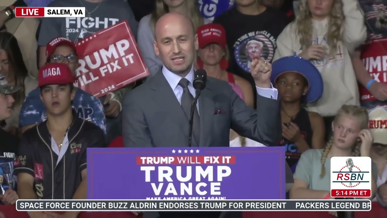 FULL SPEECH: Stephen Miller Delivers Remarks in Salem, VA - One-News