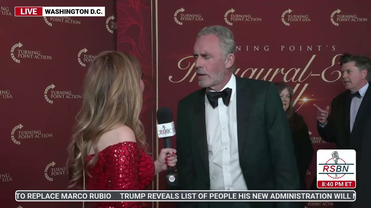 RSBN INTERVIEWS: Jordan Peterson at TPUSA Inaugural-Eve Ball – 1/19/25 ...