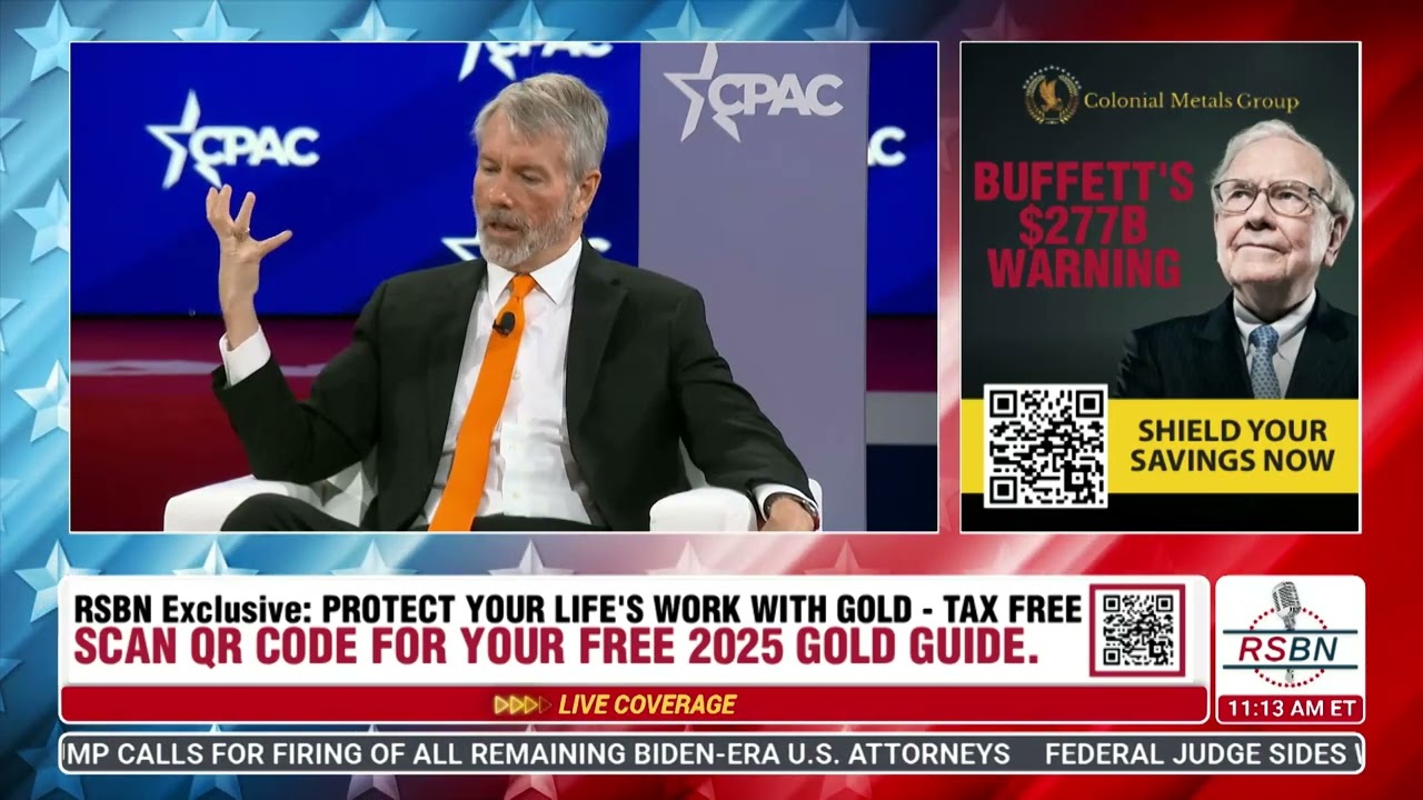 FULL INTERVIEW : Michael Saylor CPAC 2025 Day One – 2/20/25 | One-News