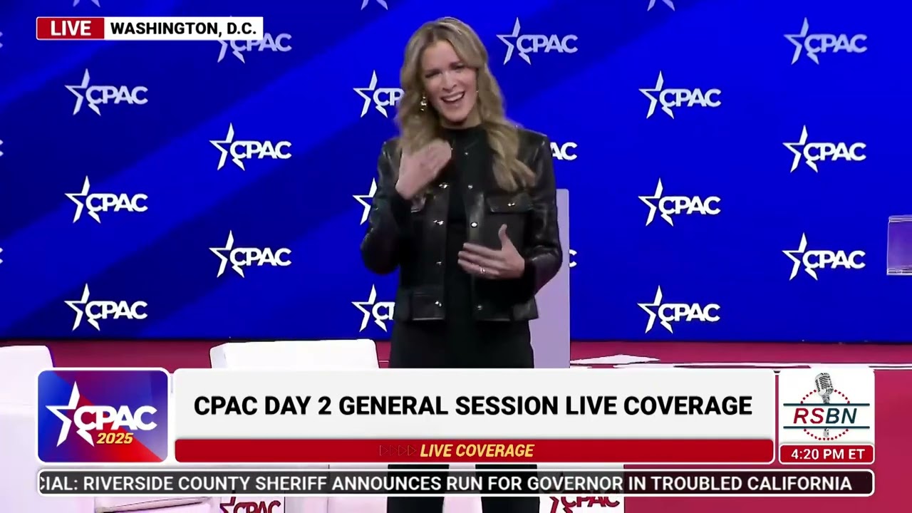 FULL SPEECH: Megyn Kelly Speaks at CPAC 2025 Day Two - 2/21/25 - One-News
