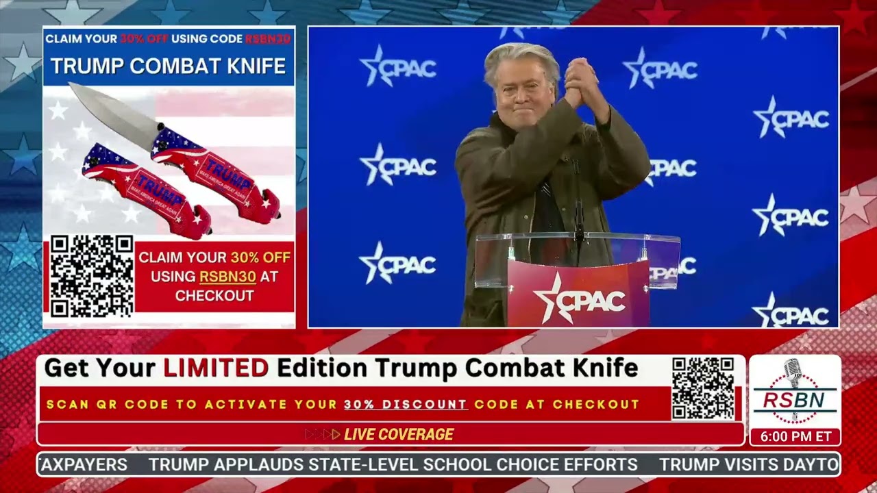 FULL SPEECH: Steve Bannon CPAC 2025 Day One – 2/20/25 | One-News