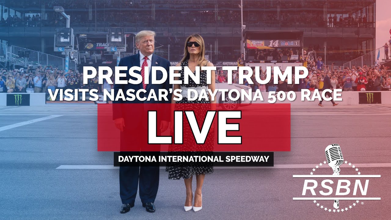LIVE: President Trump Visits NASCAR’s Daytona 500 Race – 2/16/25 | One-News