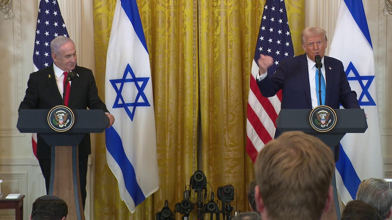 President Trump Holds a Press Conference with Prime Minister Netanyahu ...
