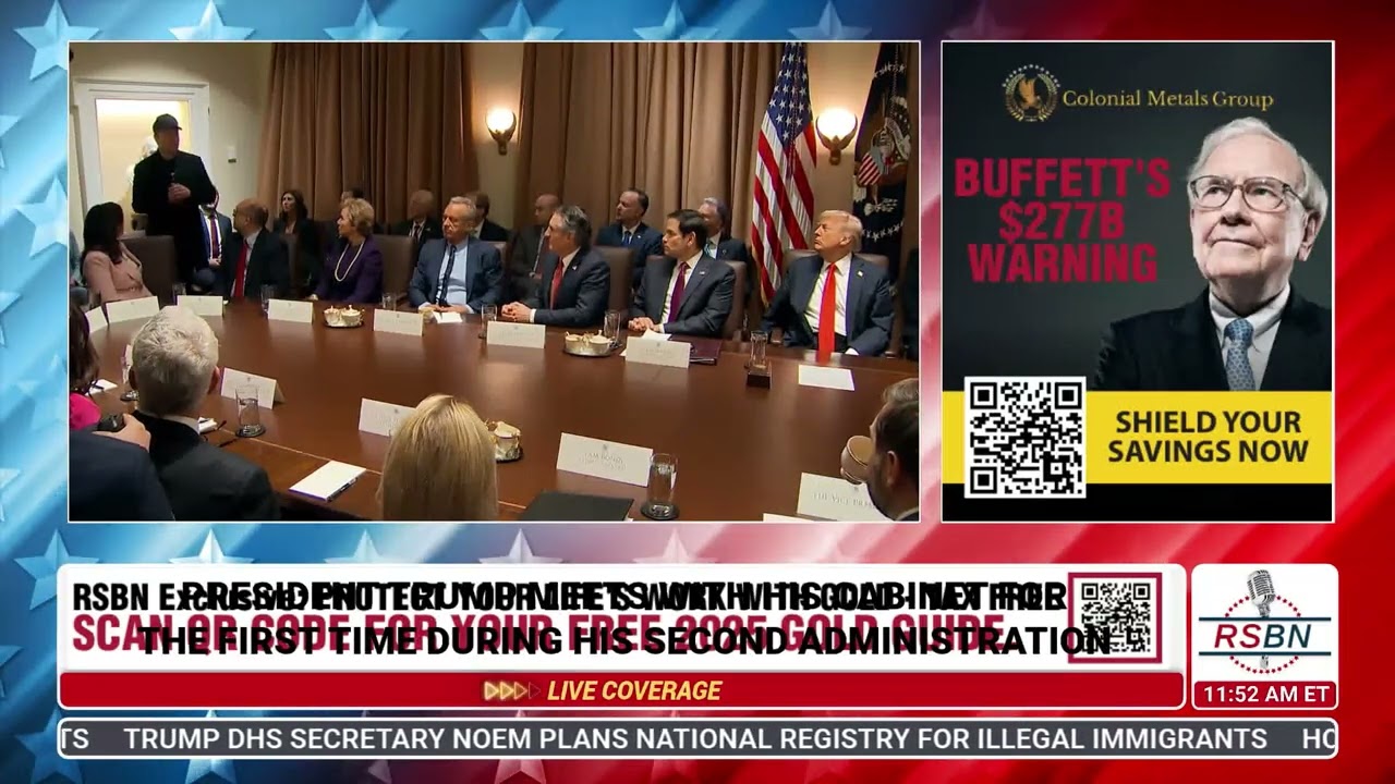 WATCH: President Trump Participates in First Cabinet Meeting – 2/26/25 ...