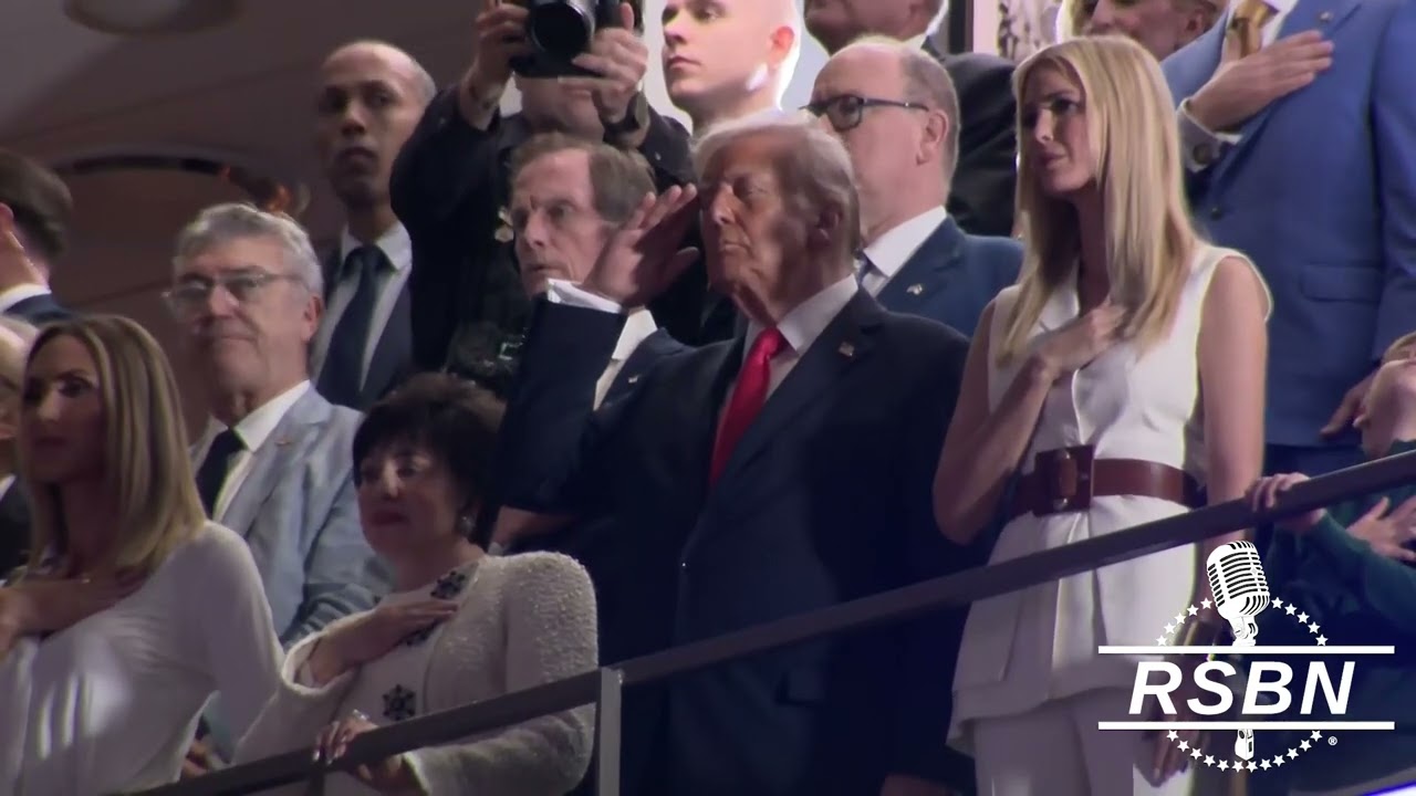 WATCH: President Trump Salutes During the National Anthem at Super Bowl ...