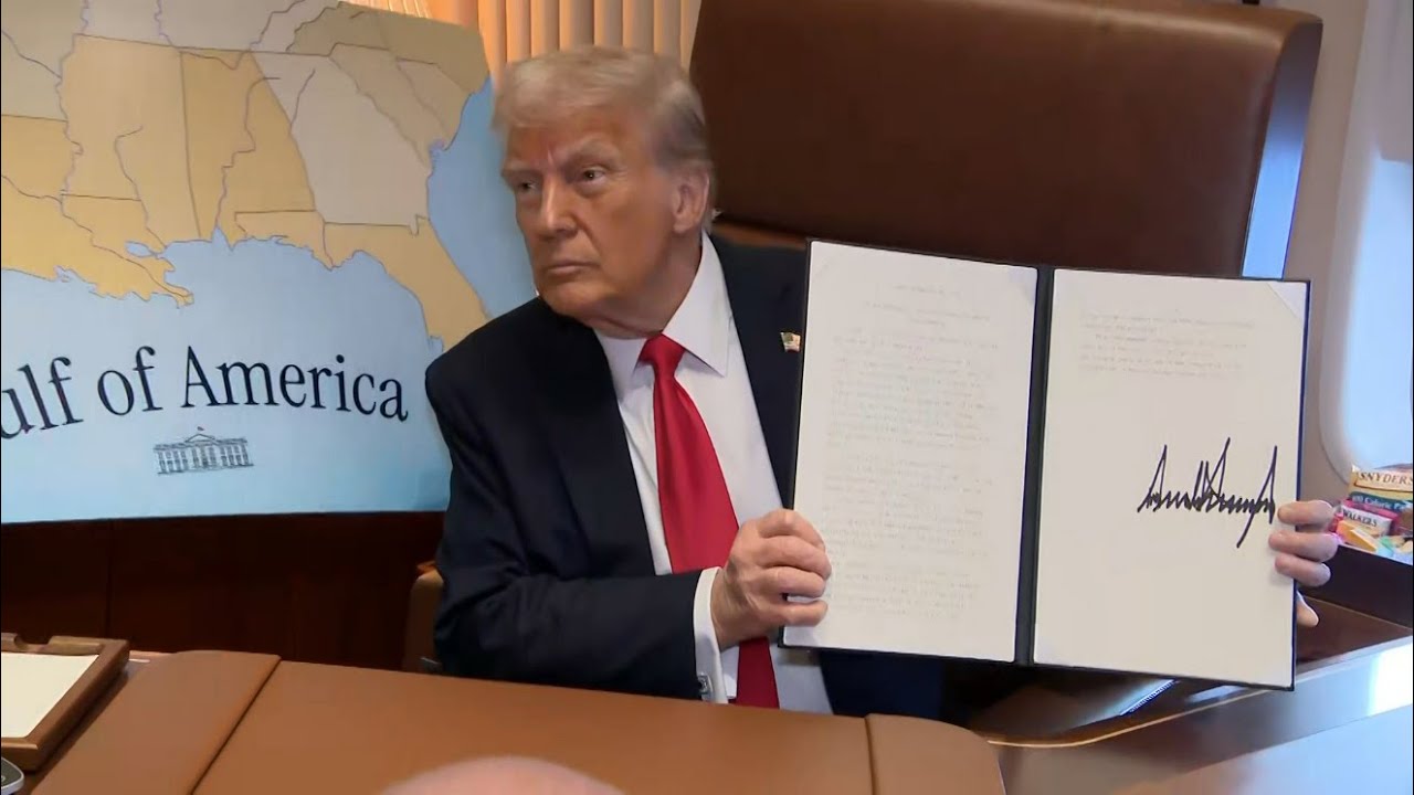 WATCH: President Trump Signs Executive Order Making the “Gulf of ...