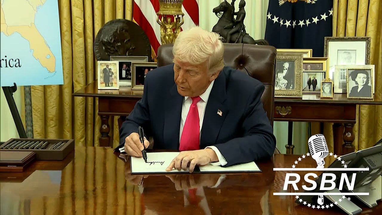 WATCH: President Trump Signs Executive Orders in the Oval Office – 3/6 ...