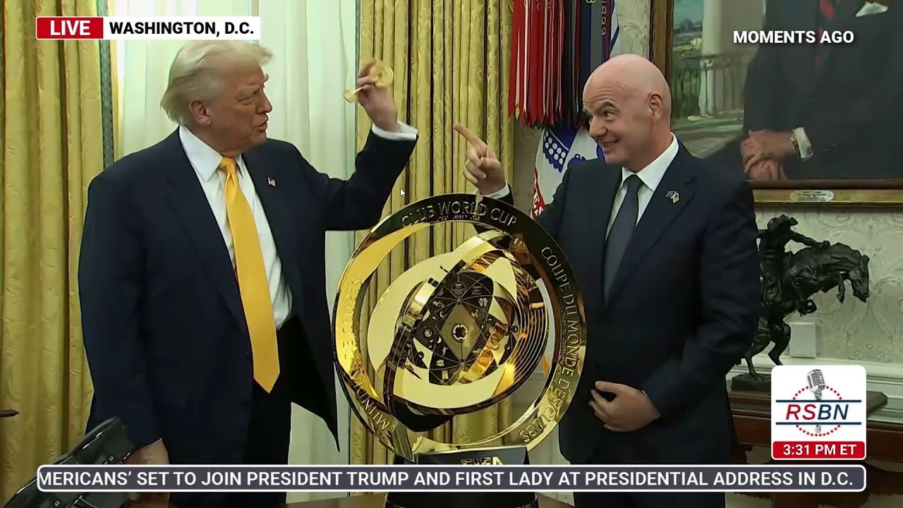 WATCH: Trump signs executive order establishing White House task force for 2026 FIFA World cup ...