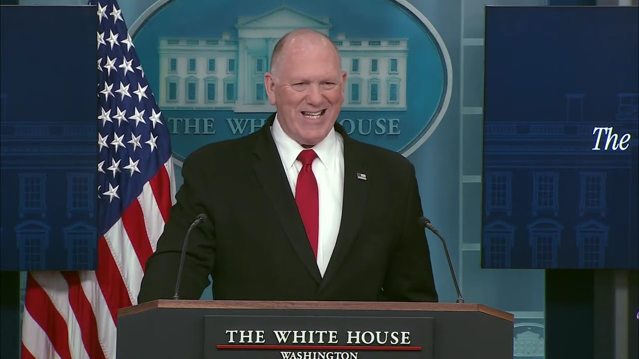 Press Secretary Karoline Leavitt and Tom Homan Brief Members of the ...