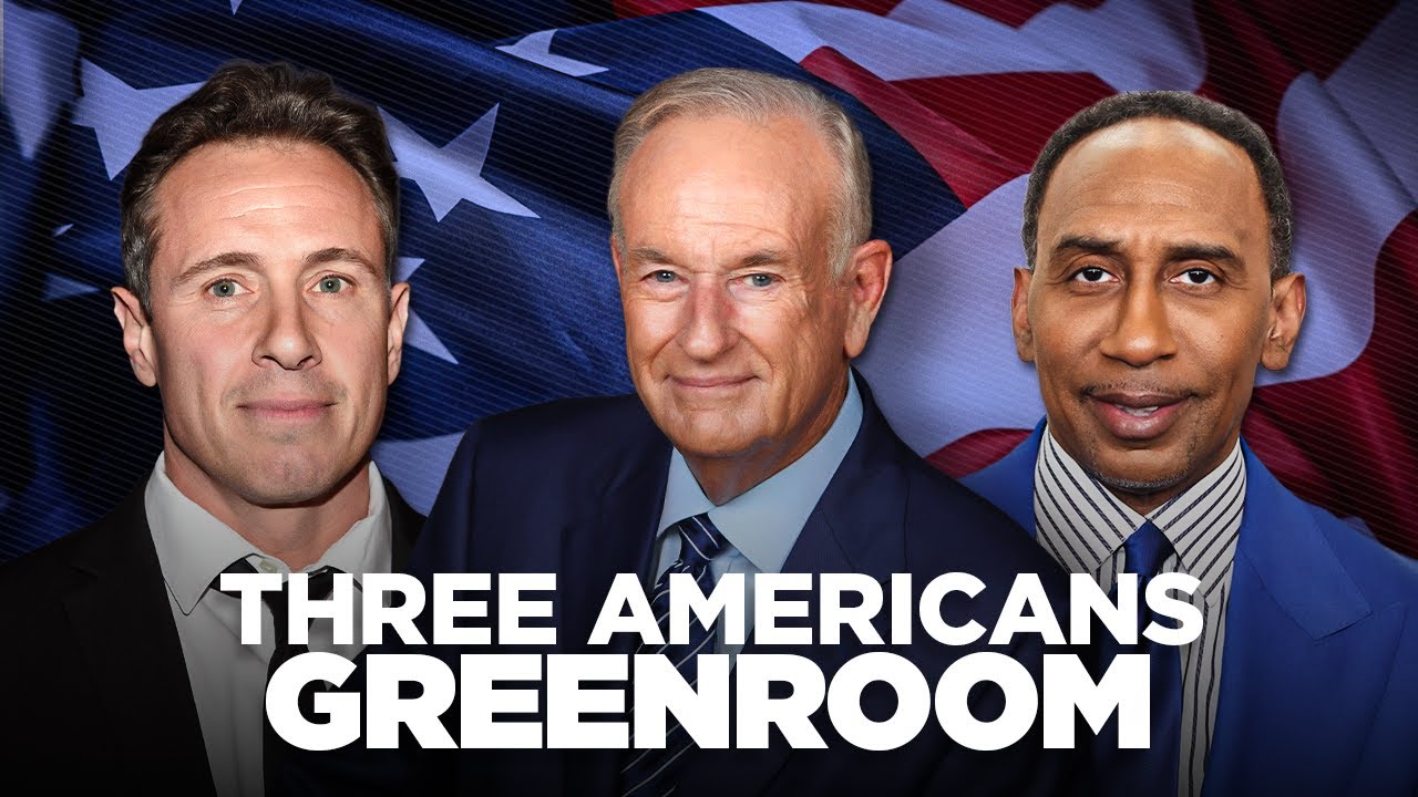 Three Americans Greenroom: Bill O'Reilly, Stephen A. Smith, and Chris ...