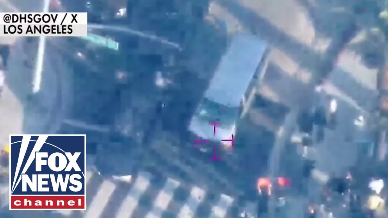 WATCH: Predator drones fly over anti-ICE riots in Los Angeles | One-News