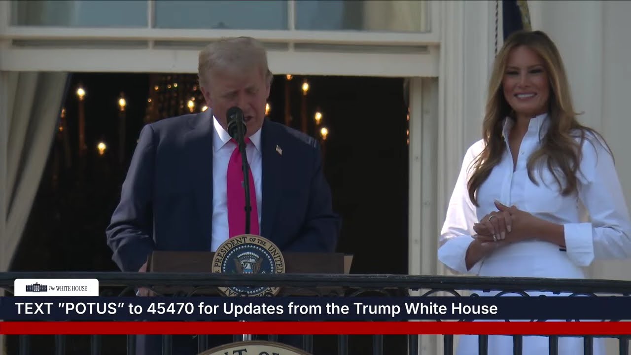 President Trump and the First Lady Participate in the Military Family Picnic, July 04, 2025 ...