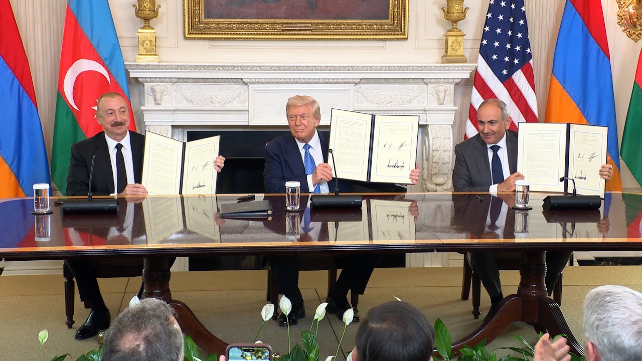 President Trump Participates in a Trilateral Signing with Armenia and ...