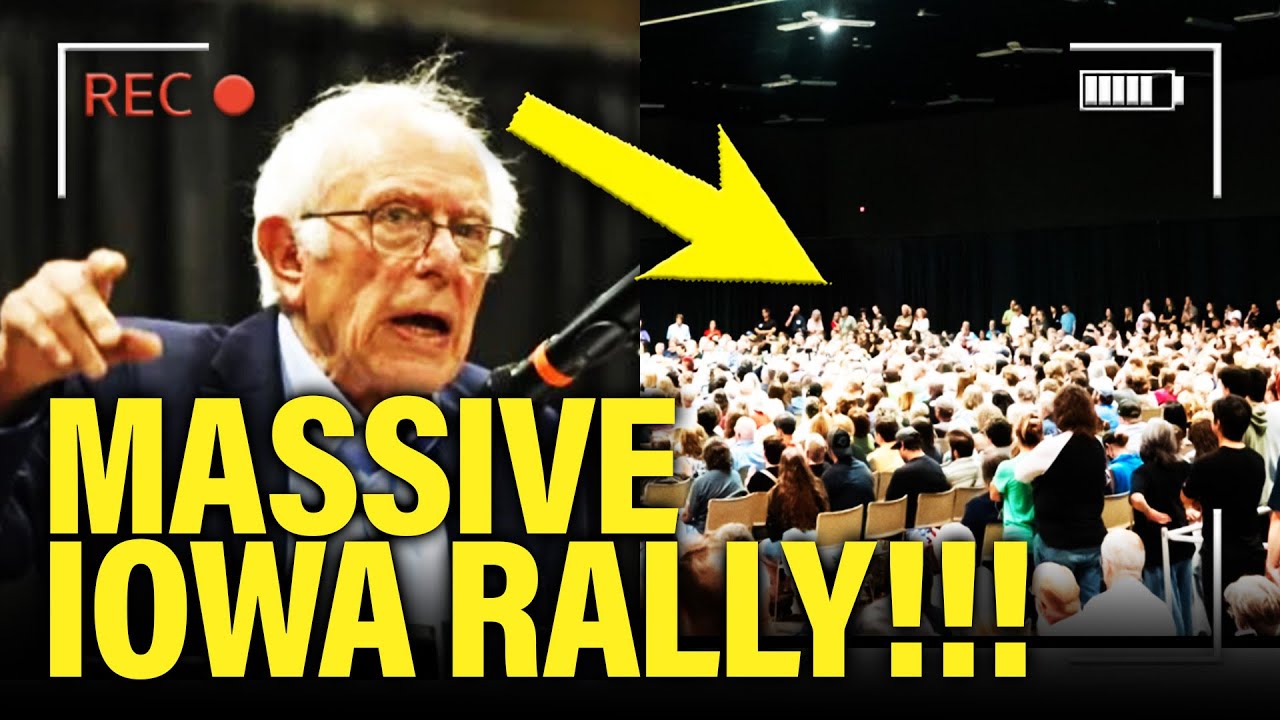 WHOA! Bernie DESTROYS Trump at HUGE IOWA RALLY - One-News