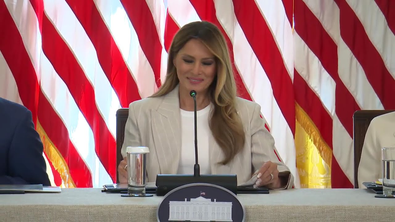 First Lady Melania Trump Hosts a Meeting of the White House Task Force ...