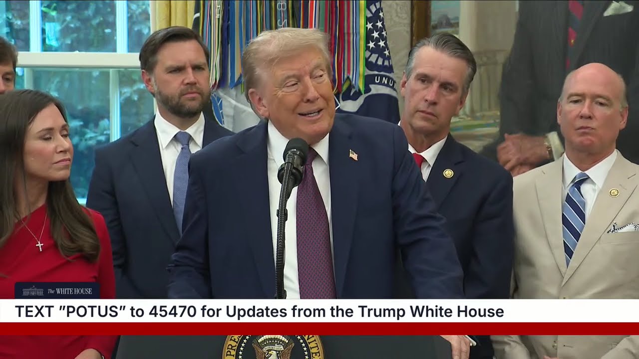 President Trump Makes an Announcement, Sep. 2, 2025 - One-News