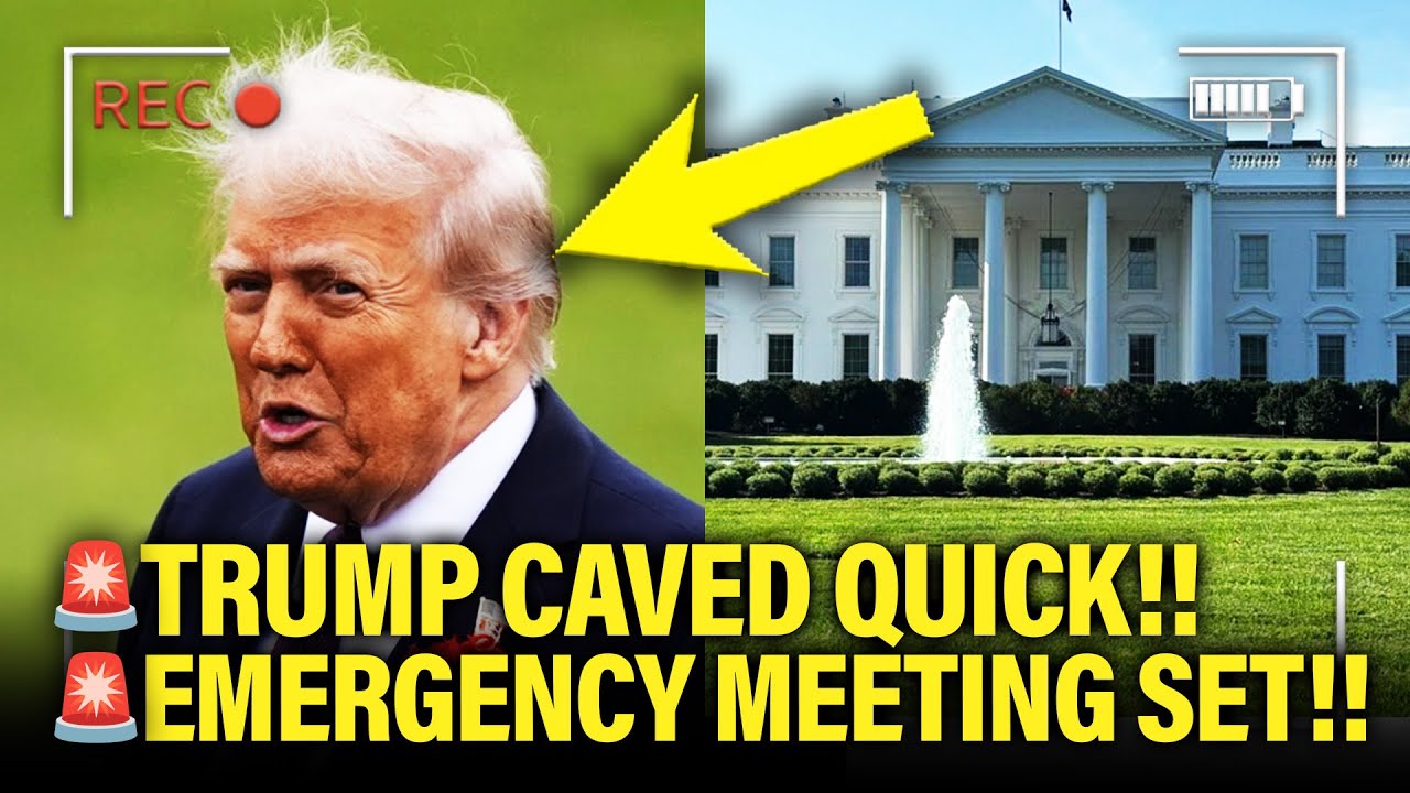 Trump QUICKLY CAVES and RUSHES to GOV SHUTDOWN MEETING - One-News