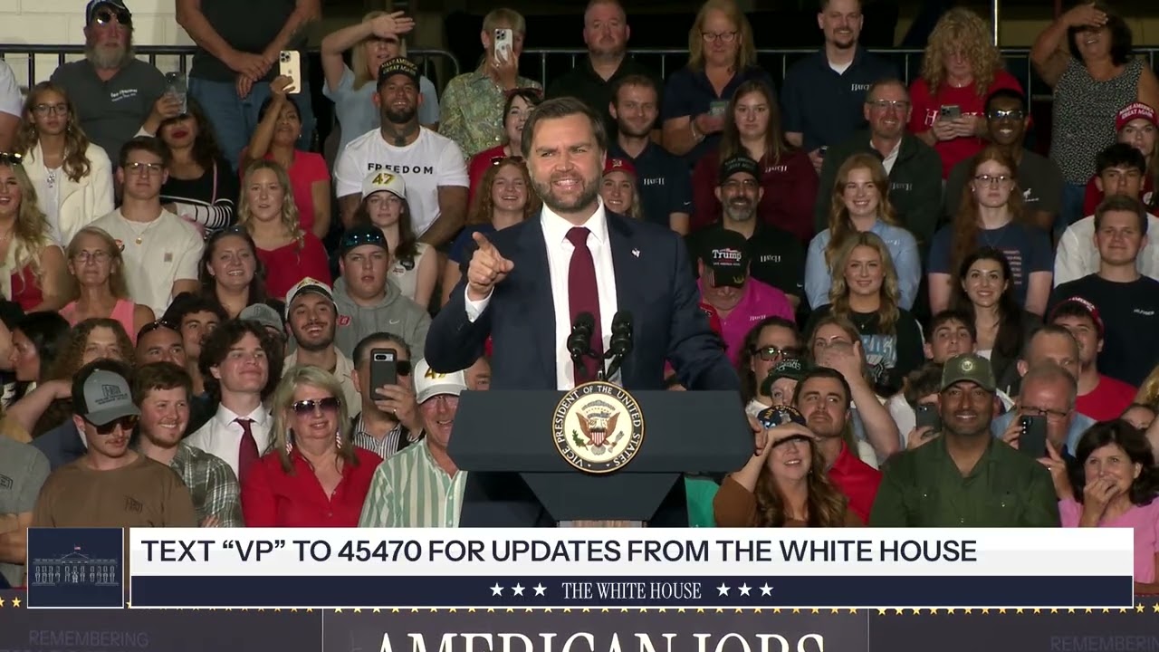 Vice President JD Vance Delivers Remarks on President Trump's Tax Cuts ...