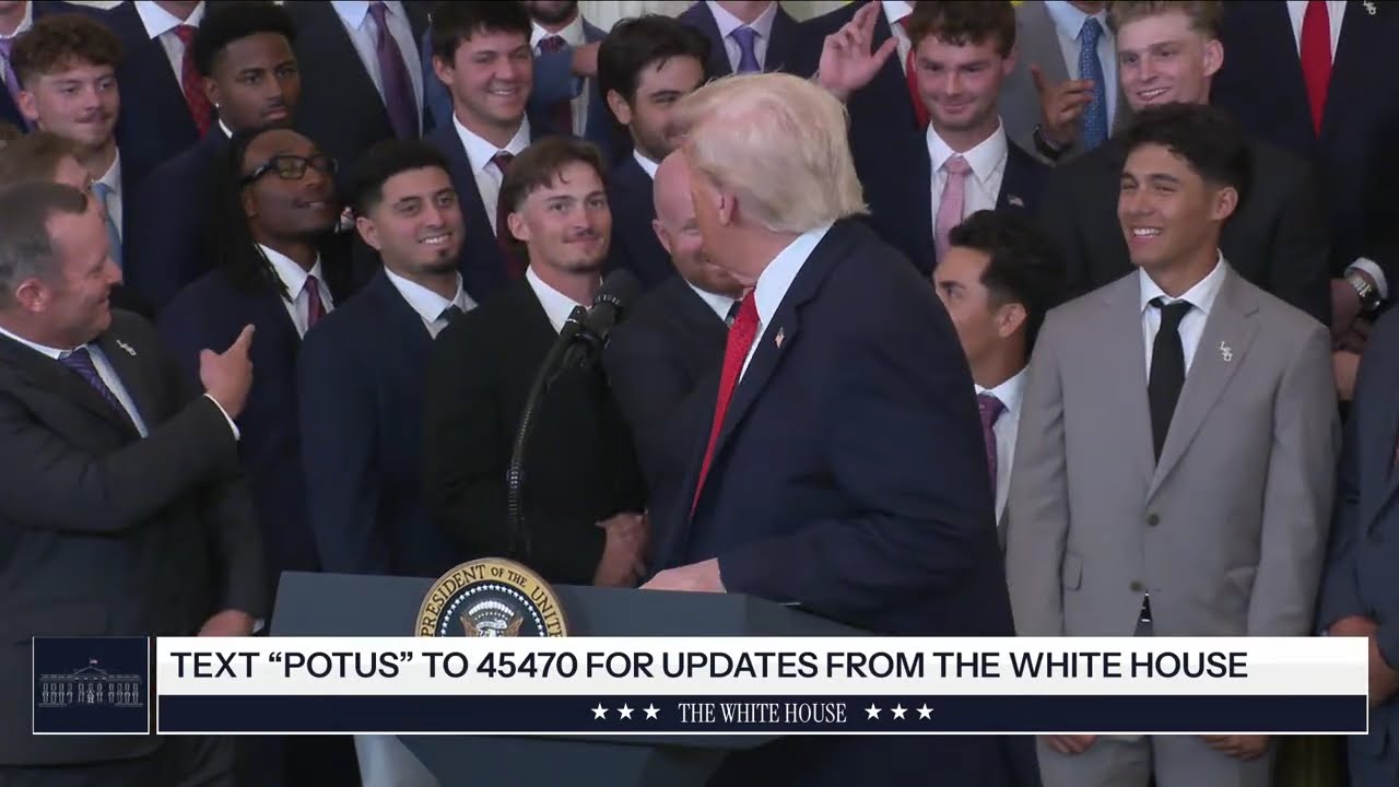 President Trump Participates in a Visit with the LSU and LSU Shreveport ...