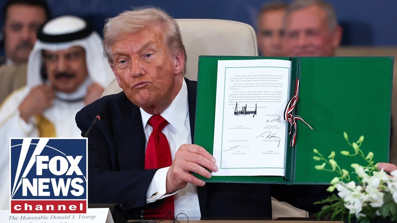 Trump speaks after signing Gaza peace plan | One-News