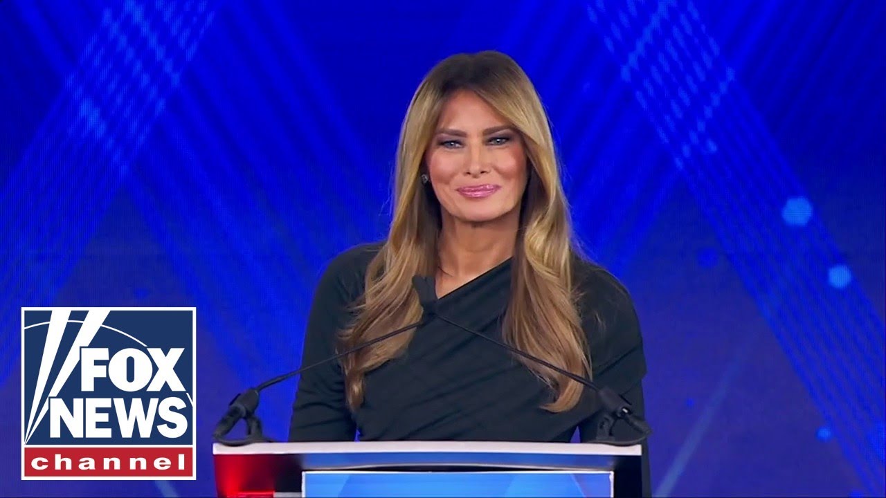 First lady Melania Trump accepts the 'Patriot of the Year' award at Fox ...