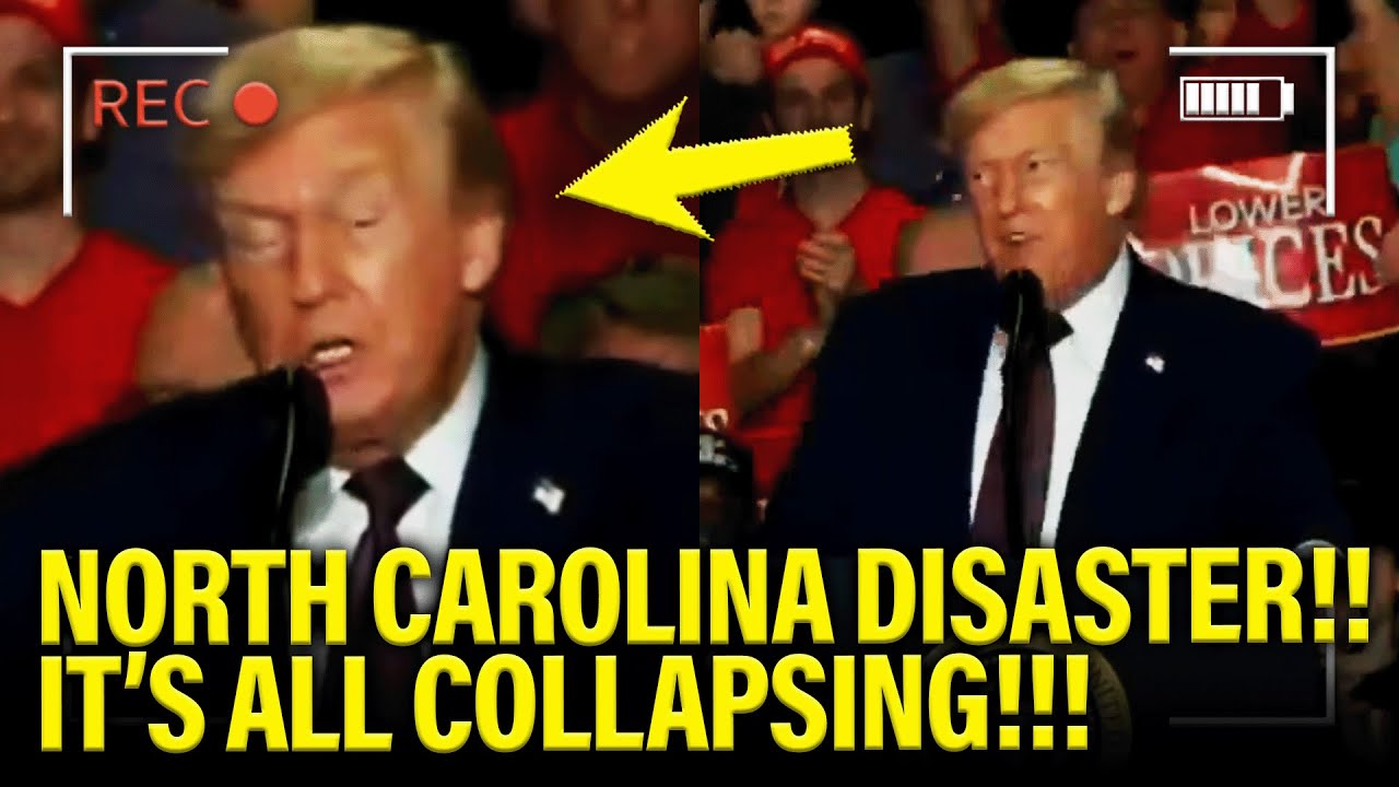 Trump FALLS APART During DISASTER SPEECH in NC - One-News